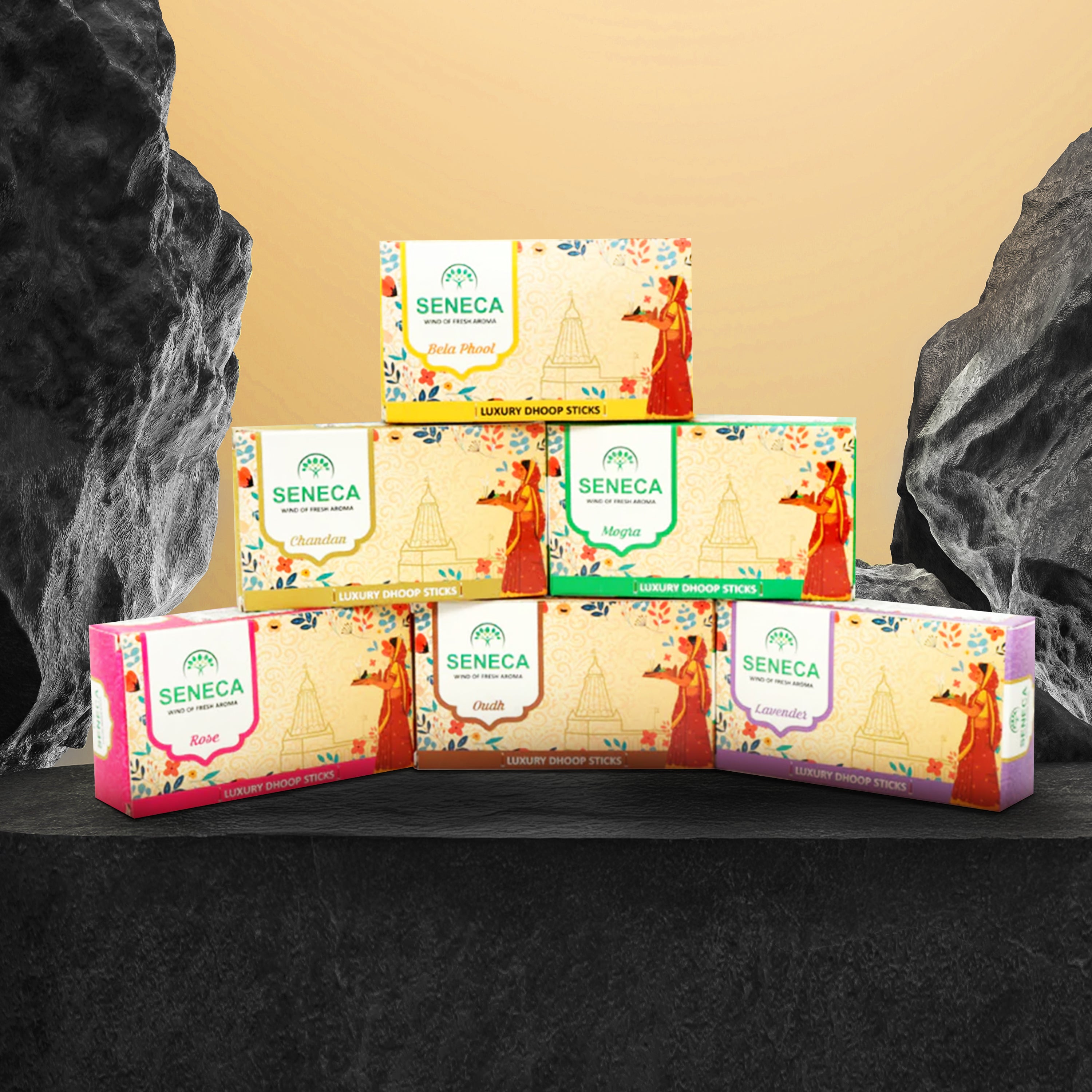 Luxury Dhoop Sticks Pack of 6 – SENECA FRAGRANCE